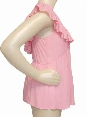 Robert Louis | Tops | Robert Louis Womens Ruffled Baby Doll Top Dusty ...